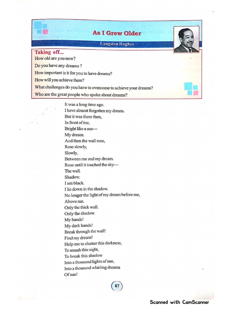 As I Grew Older - Langston Hughes - TEXT | PDF