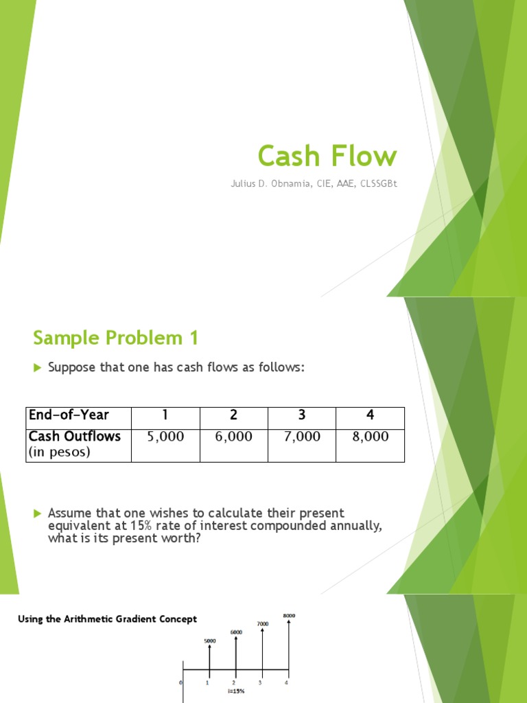 Chapter 3.3 - Cashflow and Continuous Compounding Sample Problems | PDF ...