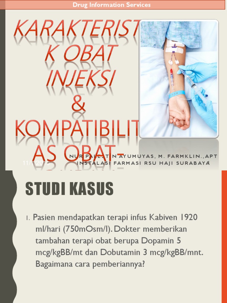Infus Kabiven dan Stabilitas Obat Injeksi | PDF