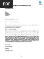 Notice To Explain AWOL Template | PDF | Finance & Money Management