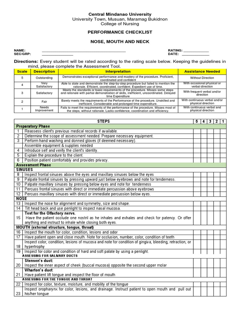 Scale Description Interpretation Assistance Needed | PDF | Neck | Human ...