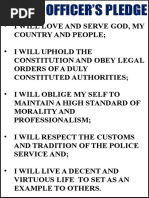 MC 2011-028 Revised PNP's Policy On Salute | PDF | National Security