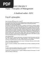 Business Studies Project On Principle of Management | PDF | Employment ...