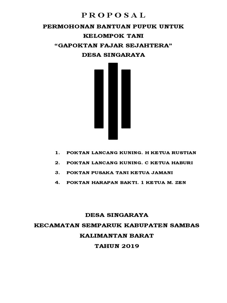 Proposal Poktan | PDF