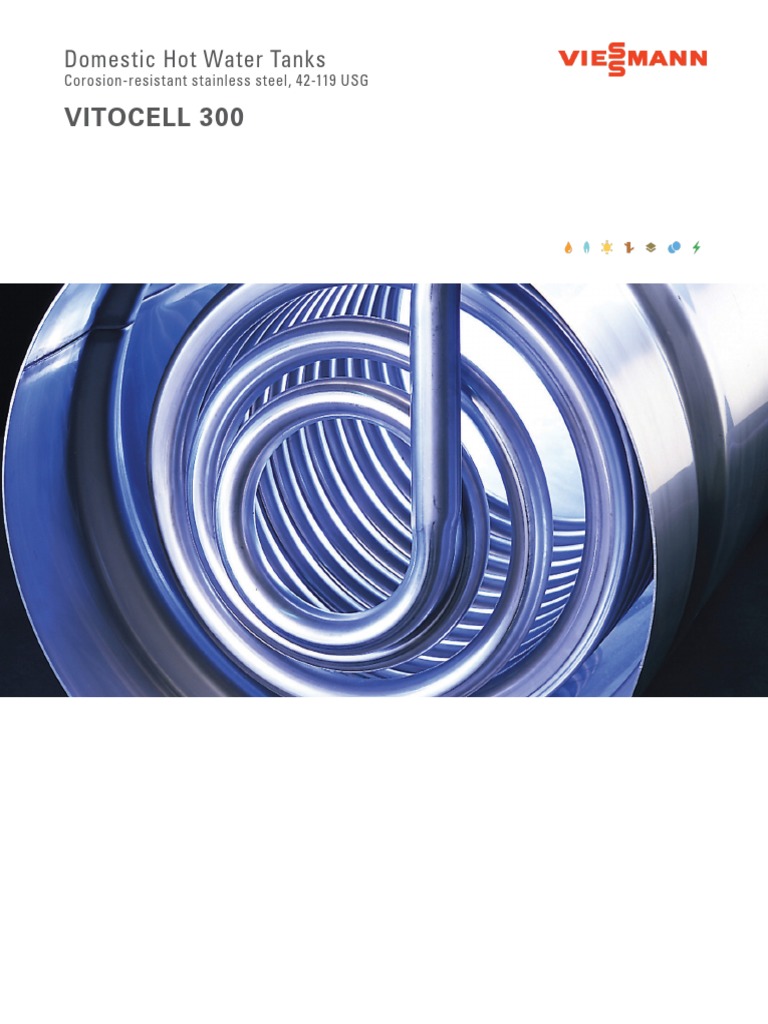 Vitocell 300: Domestic Hot Water Tanks | PDF | Water Heating ...