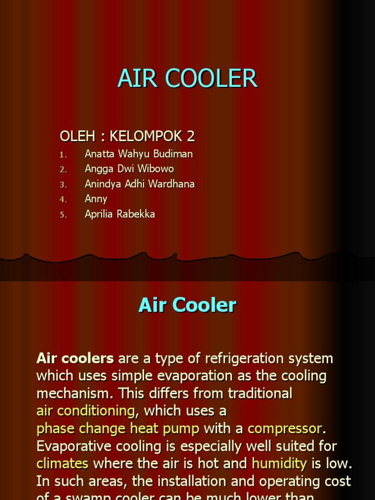 AIRCOOLER | PDF | Air Conditioning | Building Engineering