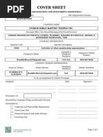 Gis Cover Sheet | PDF | Government Information | Government