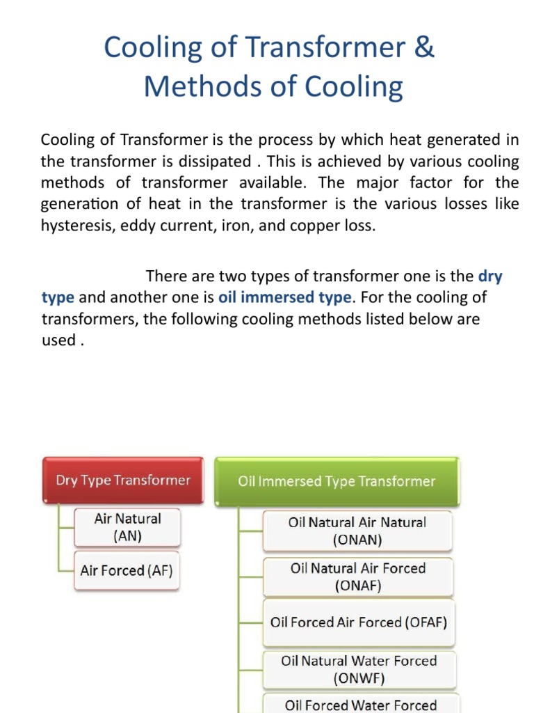 On Cooling Transformer by AditYa BinDaL | PDF | Transformer | Radiator