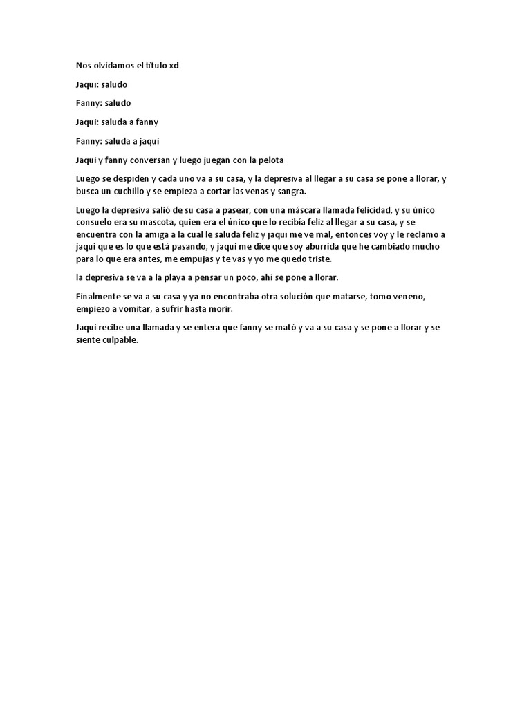 Guión Del Mimo | PDF