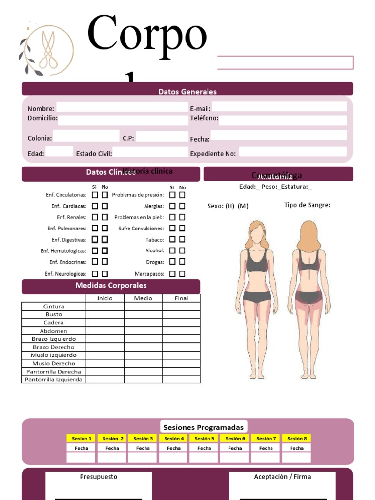 Historial Clinico Corporal | PDF Historial Clinico Corporal | PDF