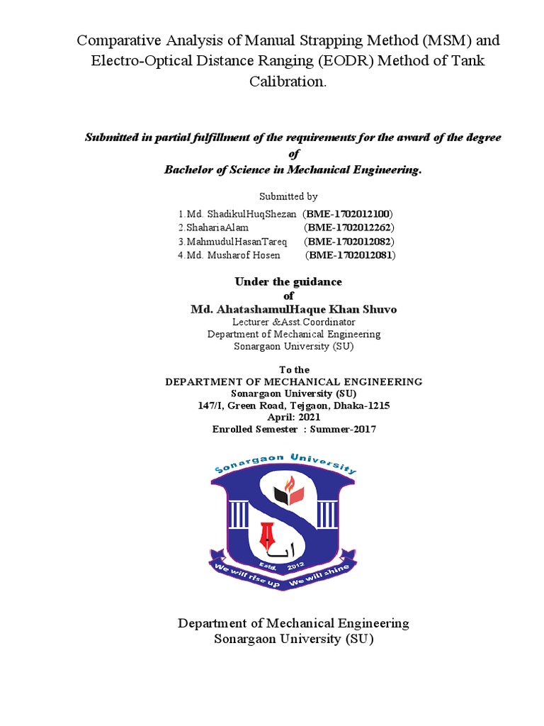 Comparative Analysis of Manual Strapping Method (MSM) and Electro ...