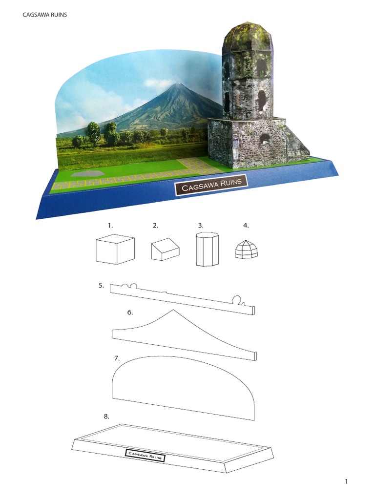 Cagsawa Ruins Papercraft | PDF