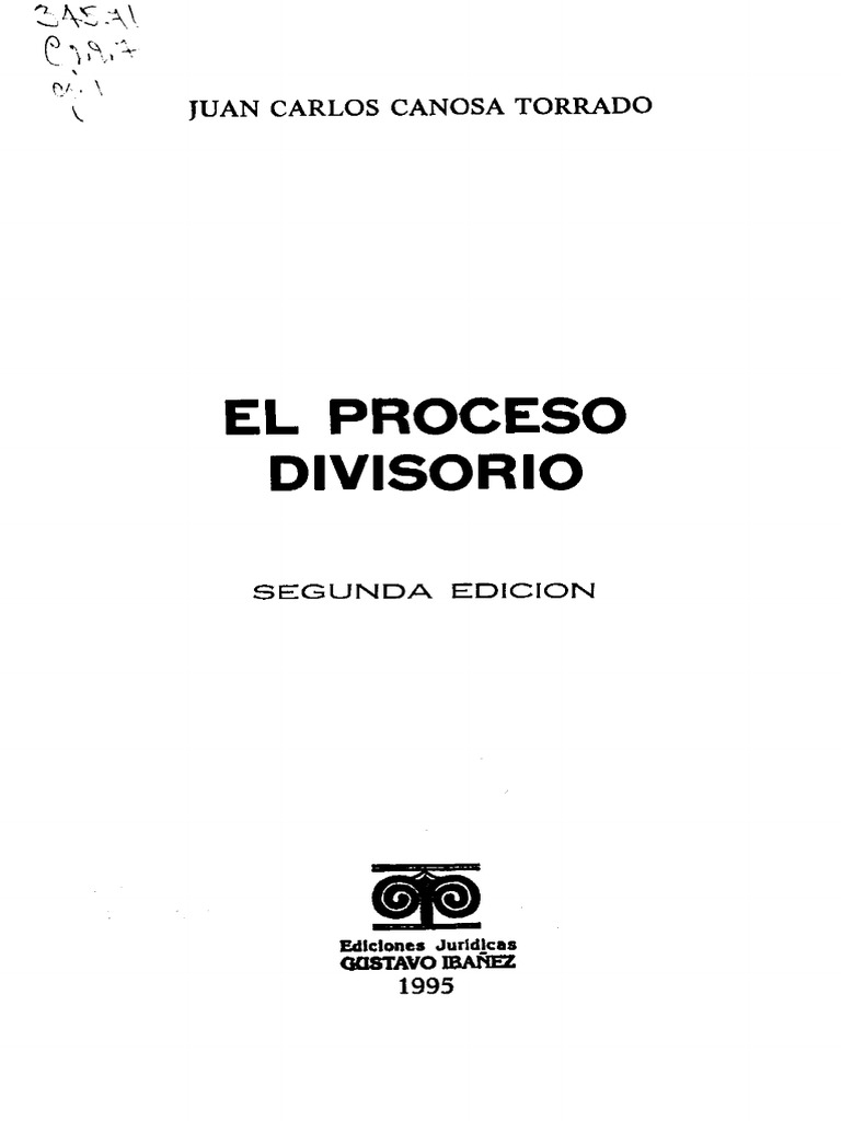 BELM-6512 (El Proceso Divisorio - Canosa) | PDF | Jurisprudencia | Propiedad