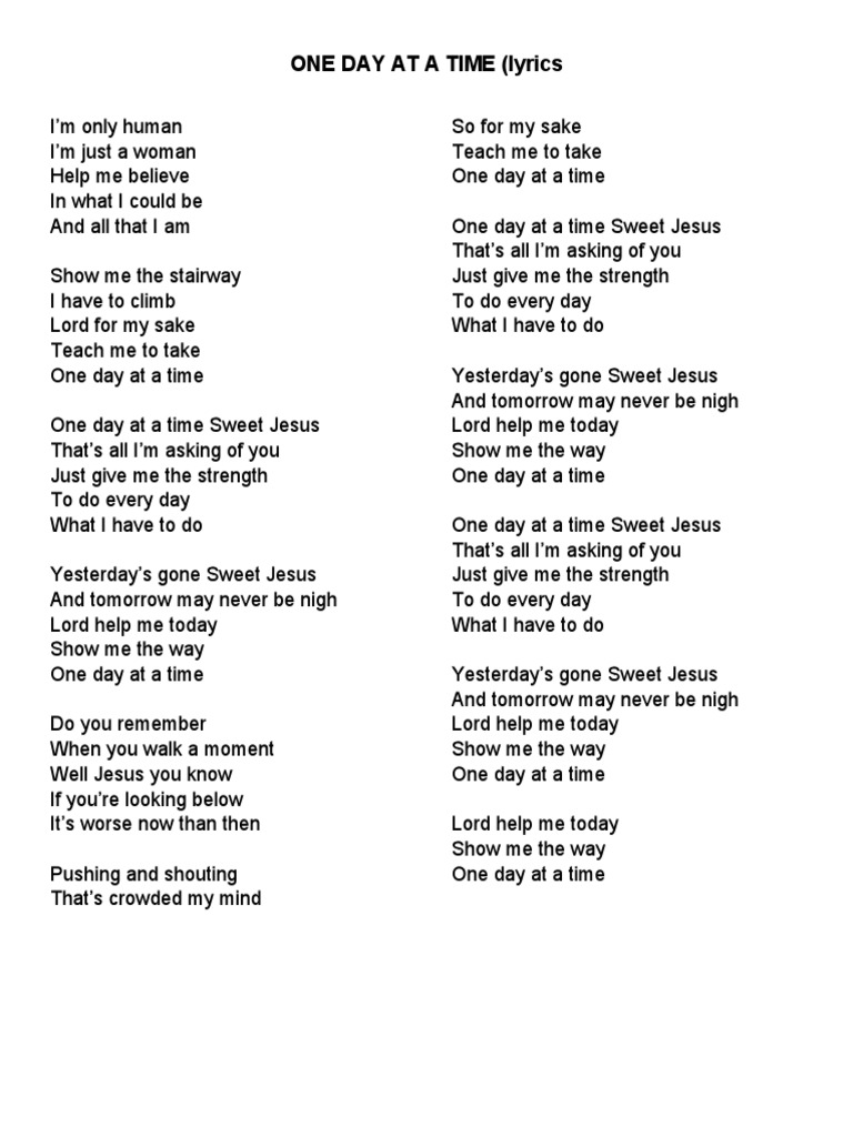 One Day at A Time | PDF