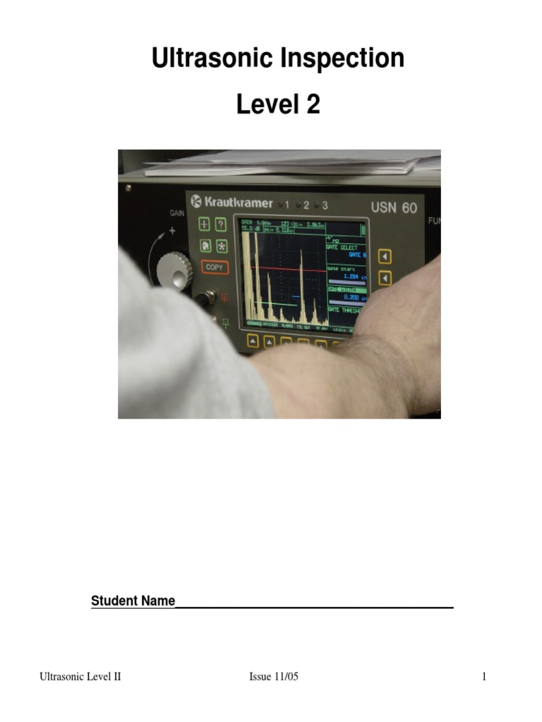 Ultrasonic Inspection Fundamentals | PDF | Nondestructive Testing ...