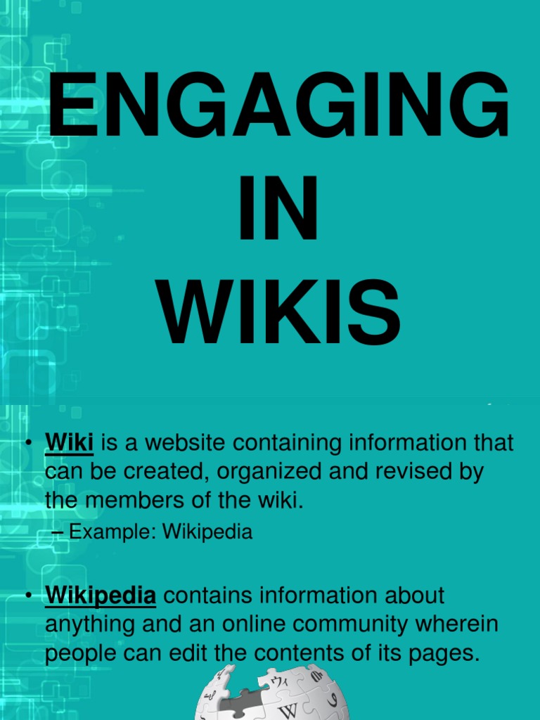Lesson 3 Engaging in Wikis (UNIT 1) | PDF