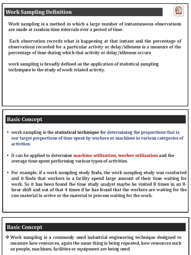 Work Sampling | Download Free PDF | Confidence Interval | Sample Size ...