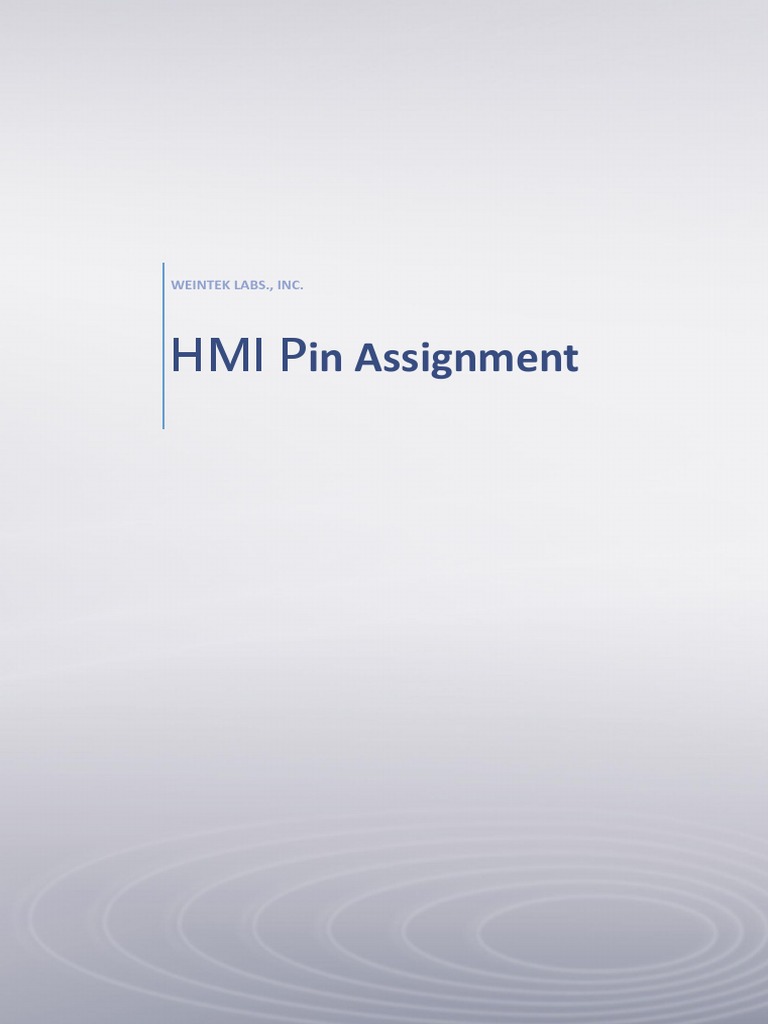 HMI Pin Assignment: Weintek Labs., Inc | Download Free PDF | Computing ...