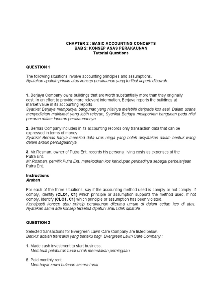 Basic Accounting Concepts Overview | PDF | Money | Financial Services