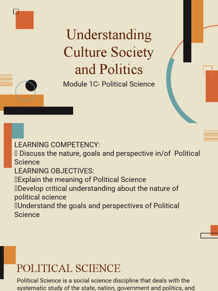 UCSP - Module 1C - Political Science | PDF | Power (Social And ...