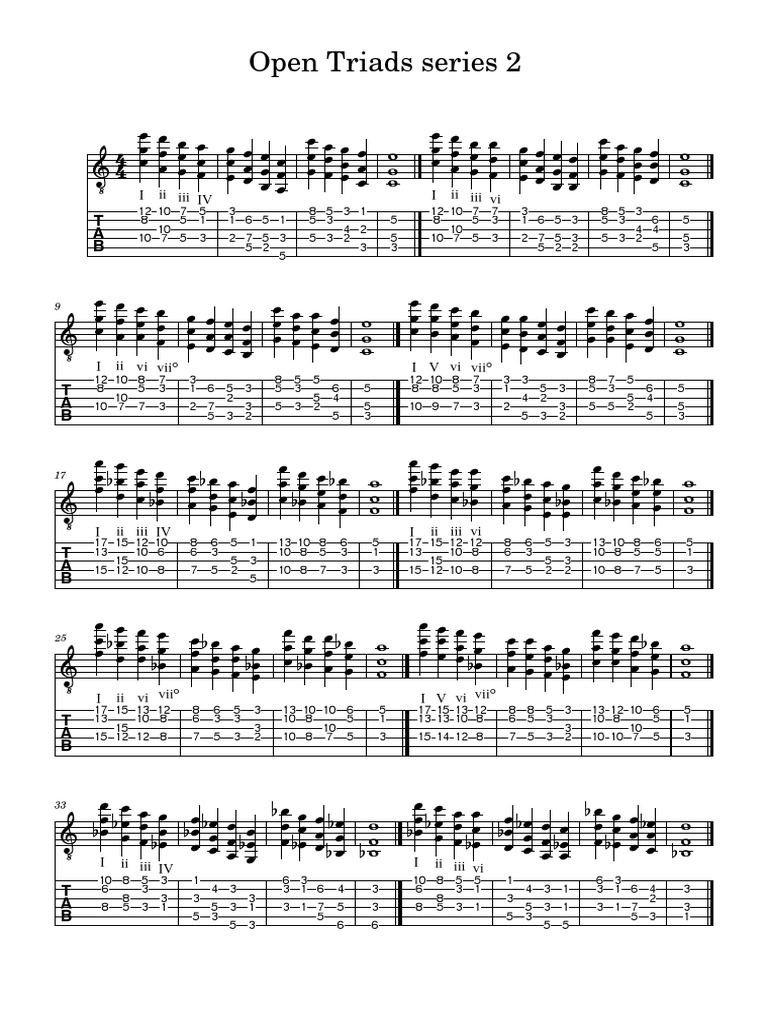 Open Triads Series 2 Overview | PDF