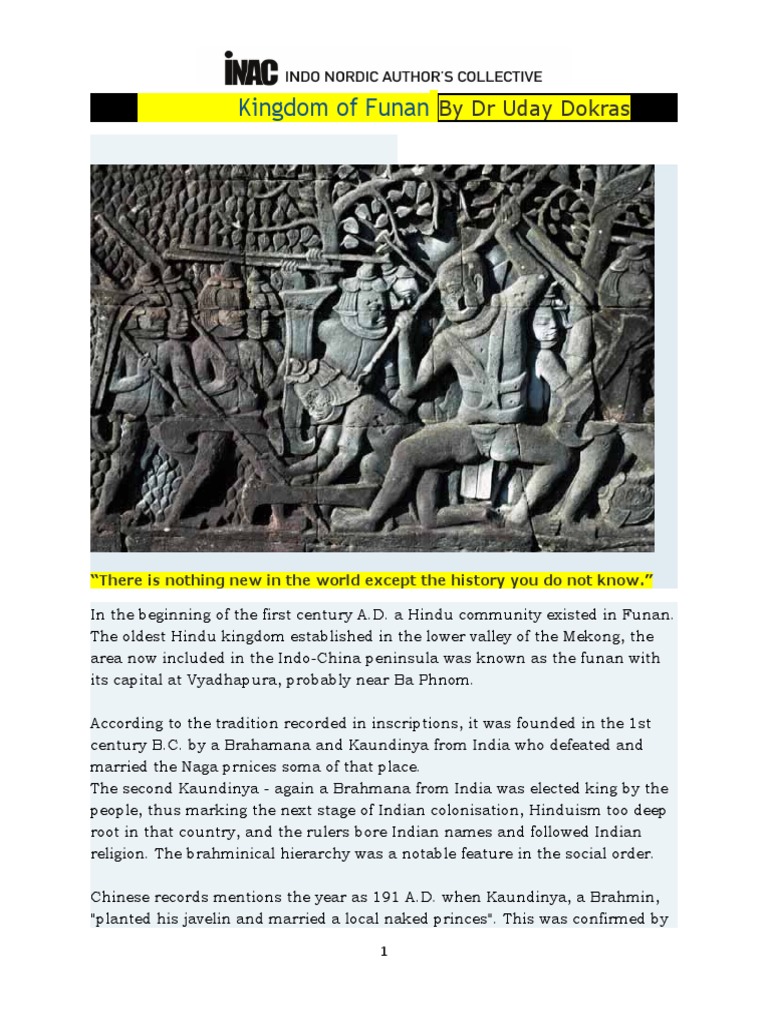 Kingdom of Funan: by DR Uday Dokras | PDF | Angkor