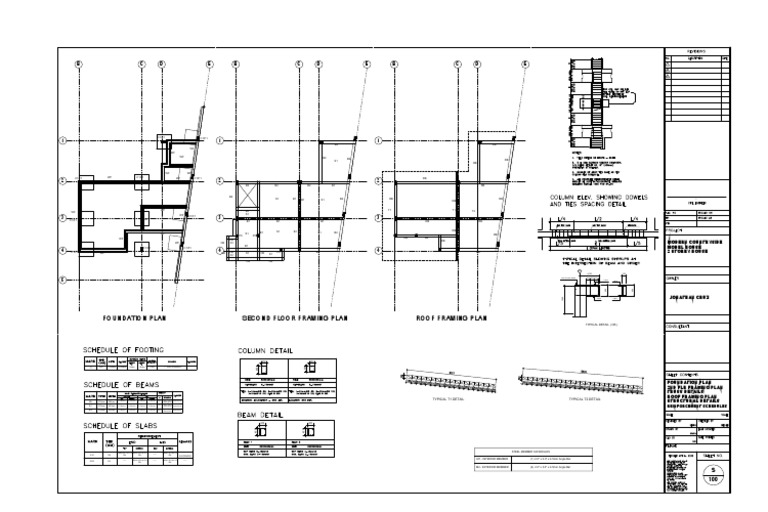 Foundation Plan Drawing Sample Foundation Plan Second Floor Framing