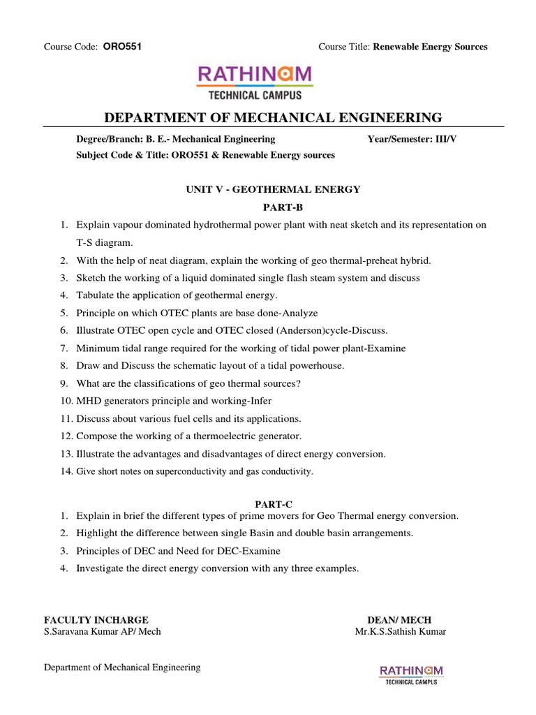 Unit 5 Part B, C | PDF