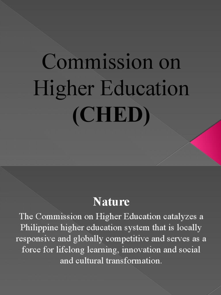 Commission On Higher Education: (CHED) | Download Free PDF | Higher ...