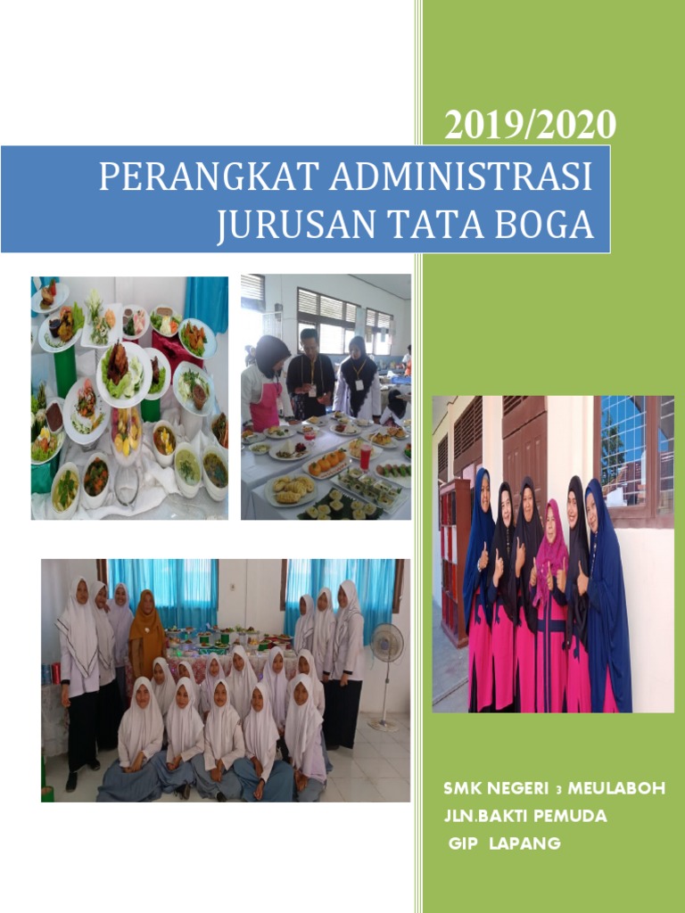 Program Kerja Jurusan Tata Boga 2019/2020 | PDF
