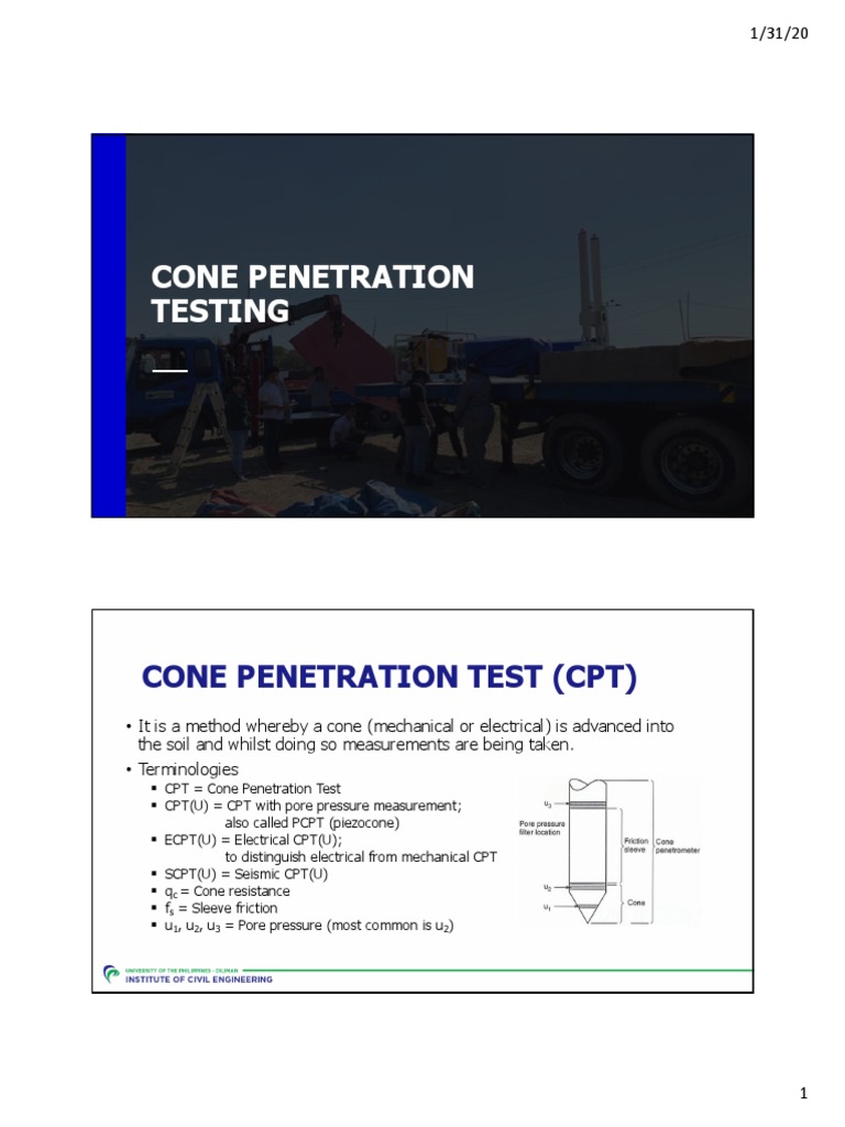 Cone Penetration Testing | PDF | Geotechnical Engineering | Civil ...