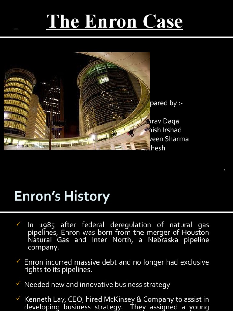 The Enron Case ppt. | Credit | Debt