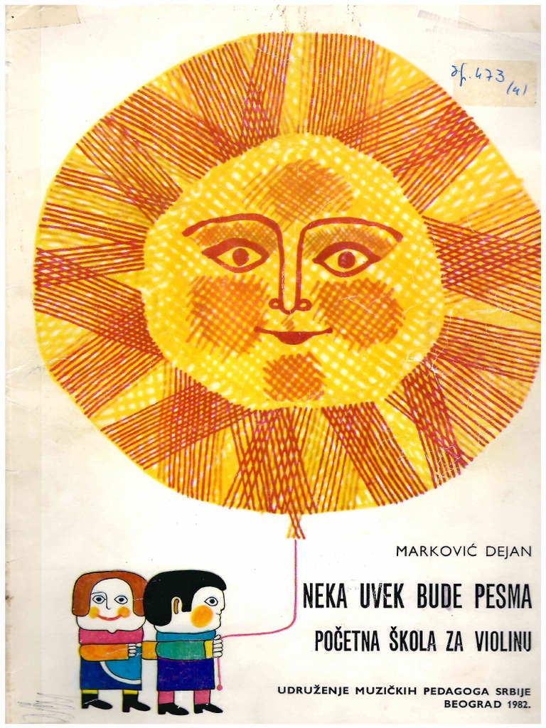 Dejan Marković-Početna Škola Za Violinu - 1982 | PDF