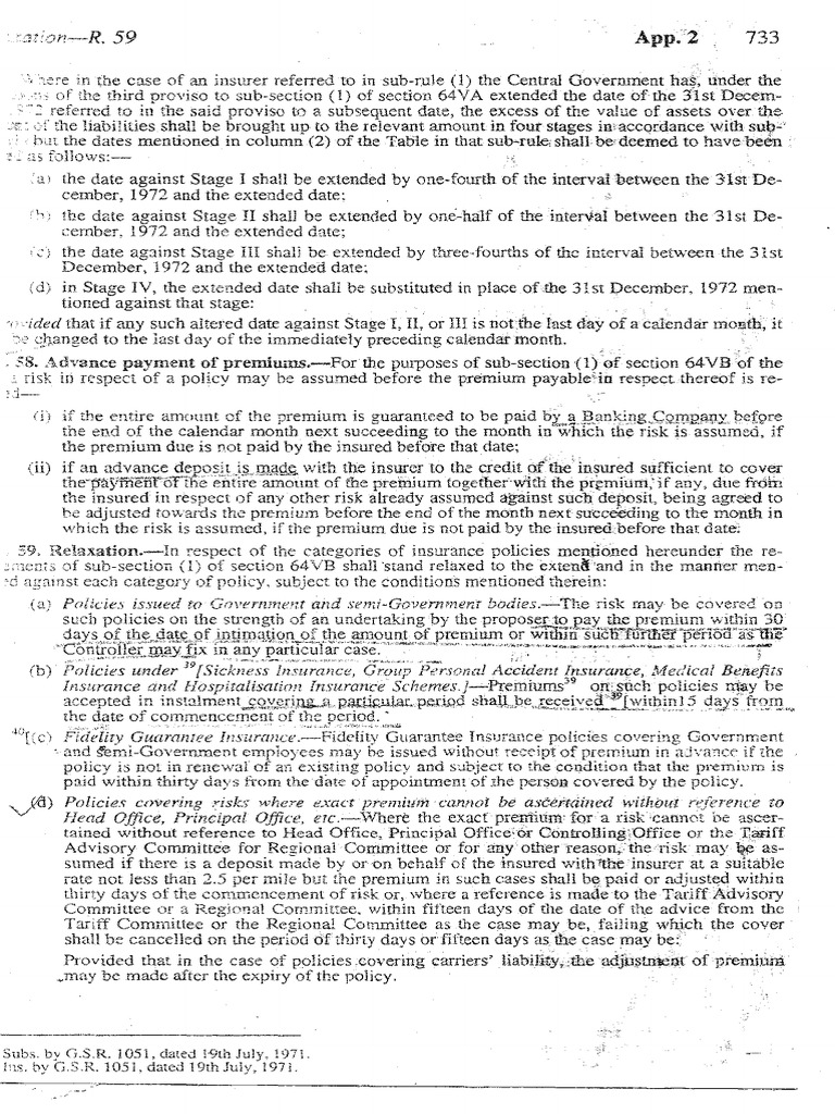 Insurance Rules 1939 64vb | PDF | Insurance | Business