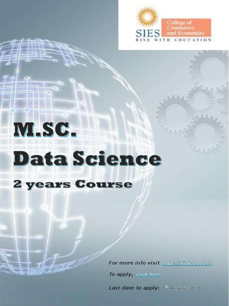 MSc Data Science Course Details | PDF | Data Science | Big Data