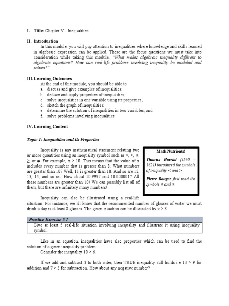 COLLEGE AND ADVANCE ALGEBRA Chapter 5 | PDF | Interval (Mathematics ...