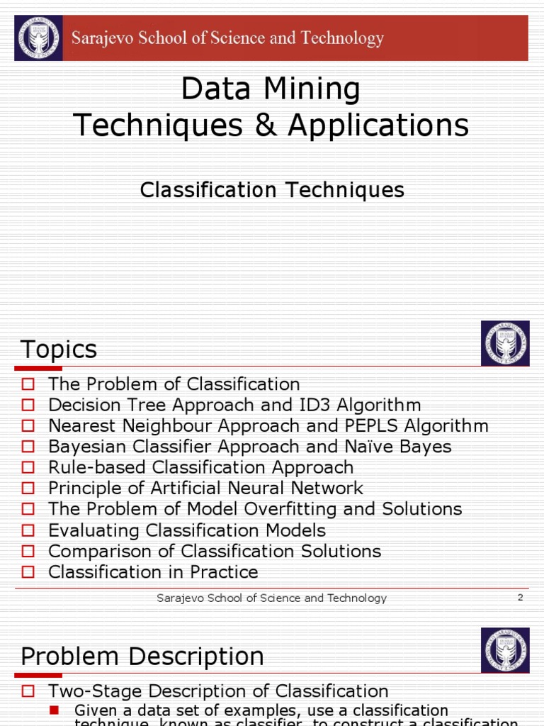 Csis355 Classifications 1 | PDF | Statistical Classification | Bayesian Inference