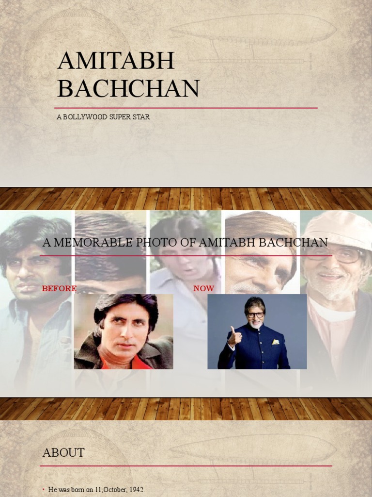Amitabh Bachchan: A Bollywood Super Star | PDF | Bollywood | Film ...