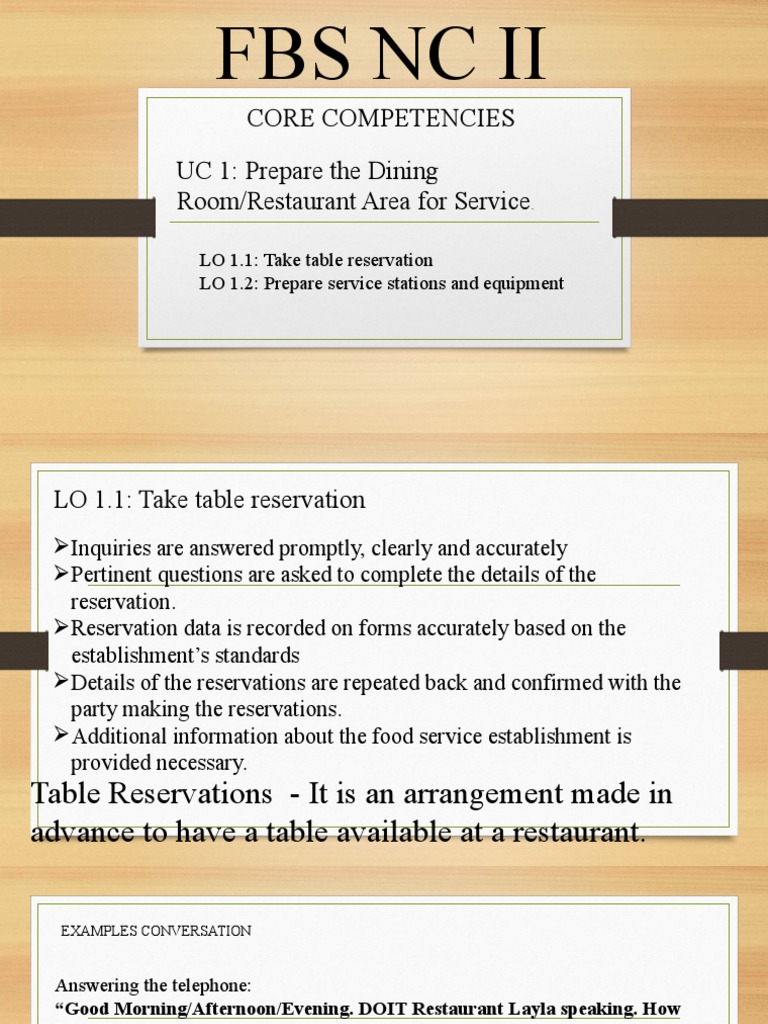 FBS NC Ii Uc1 Lo1-2 | PDF
