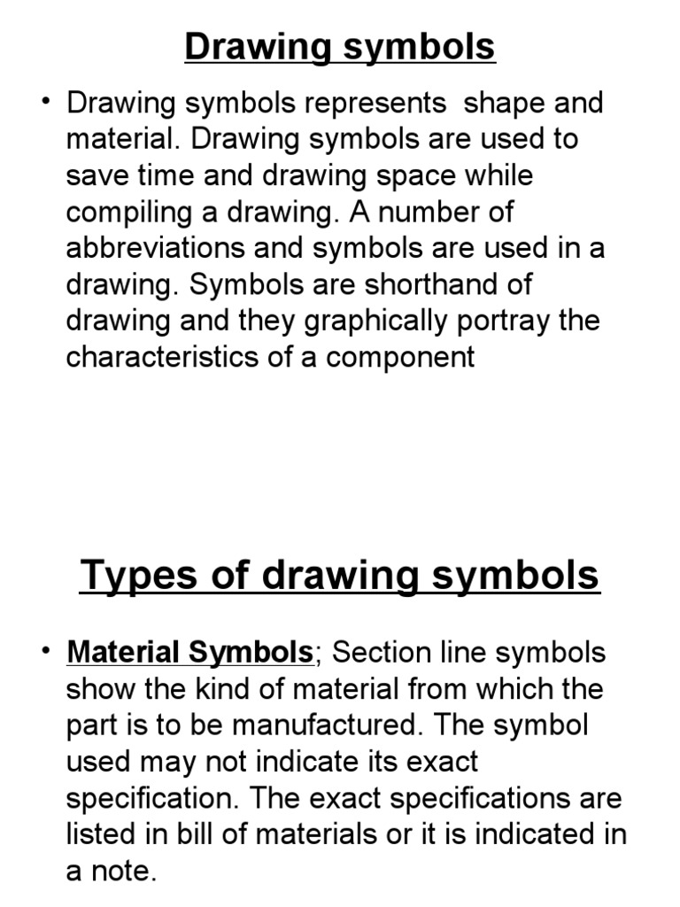Drawing Symbols | PDF