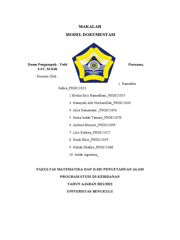 Makalah Model Dokumentasi | PDF