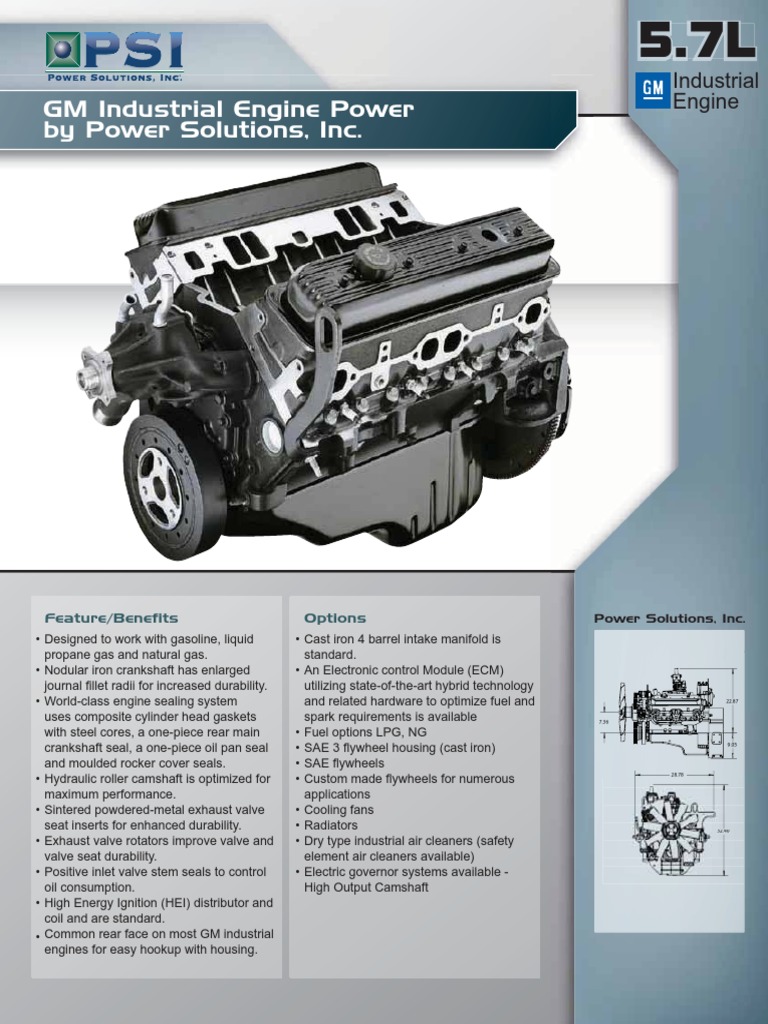 GM Industrial Engine Power by Power Solutions, Inc | PDF | Vehicle ...