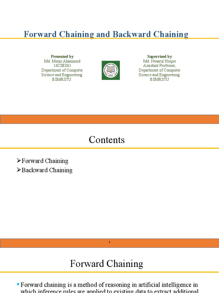 Forward vs Backward Chaining in AI | PDF | Cognition | Mathematical Logic