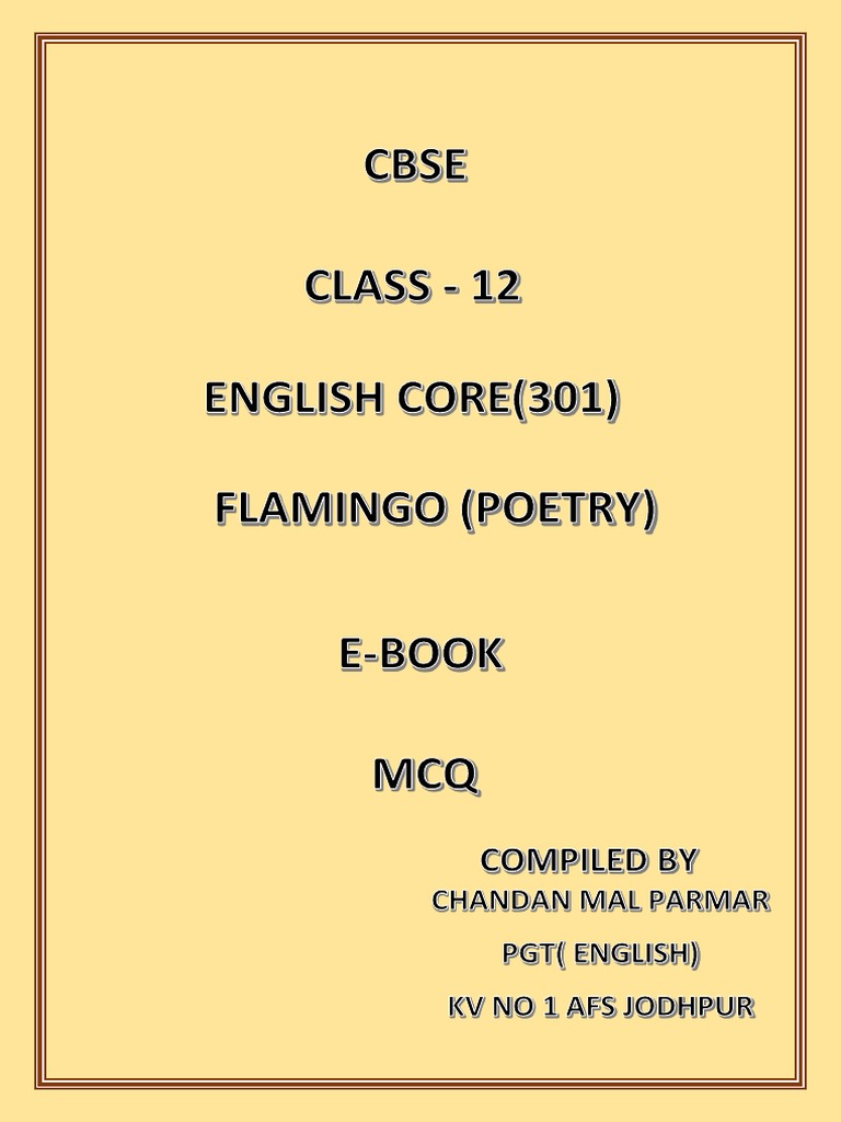 Flamingo (Poem) | PDF | Poetry | John Keats