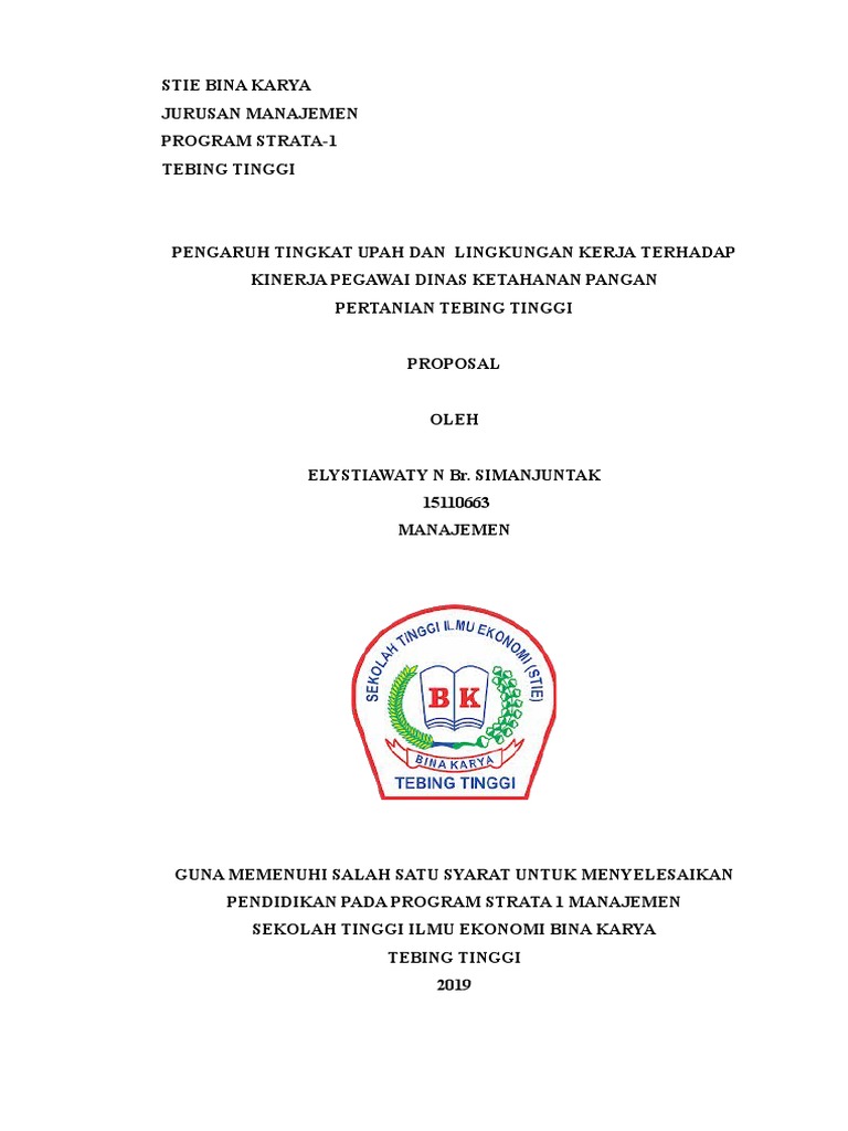 Contoh COVER Skripsi Keren | PDF