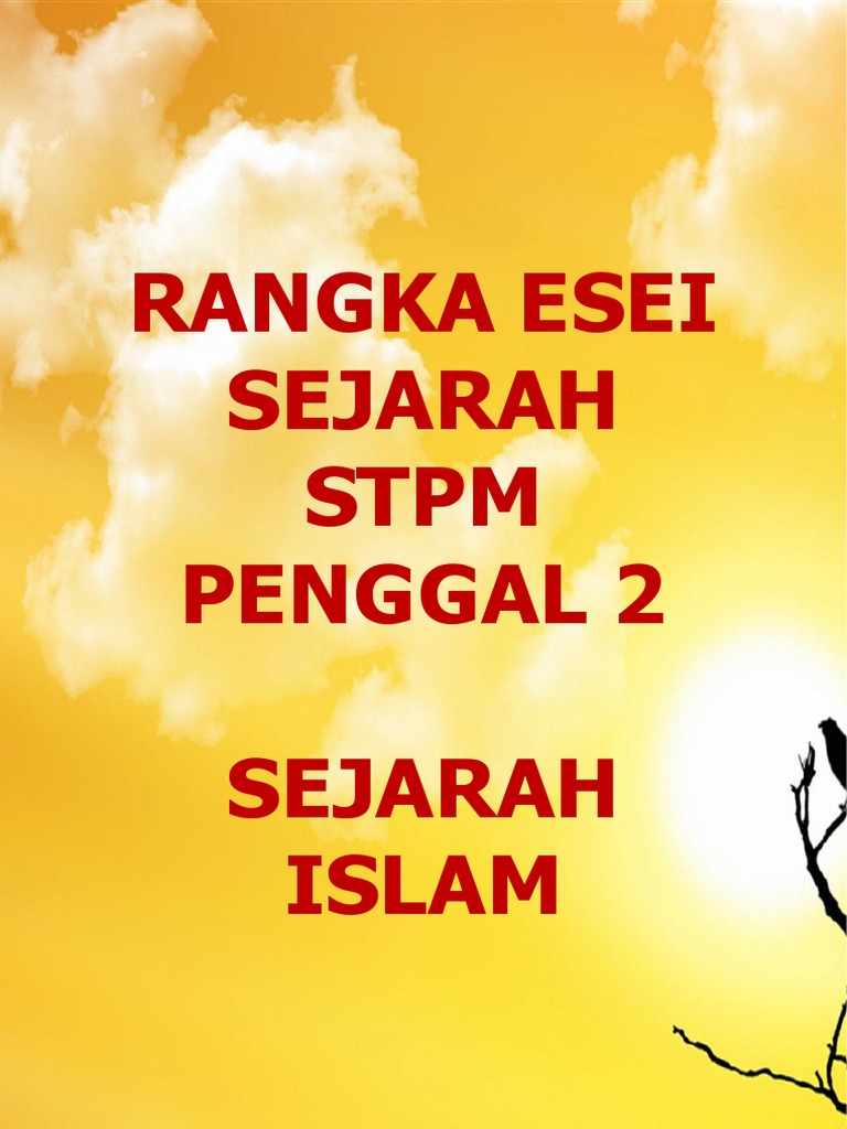 Esei Sejarah STPM Sem2 | PDF