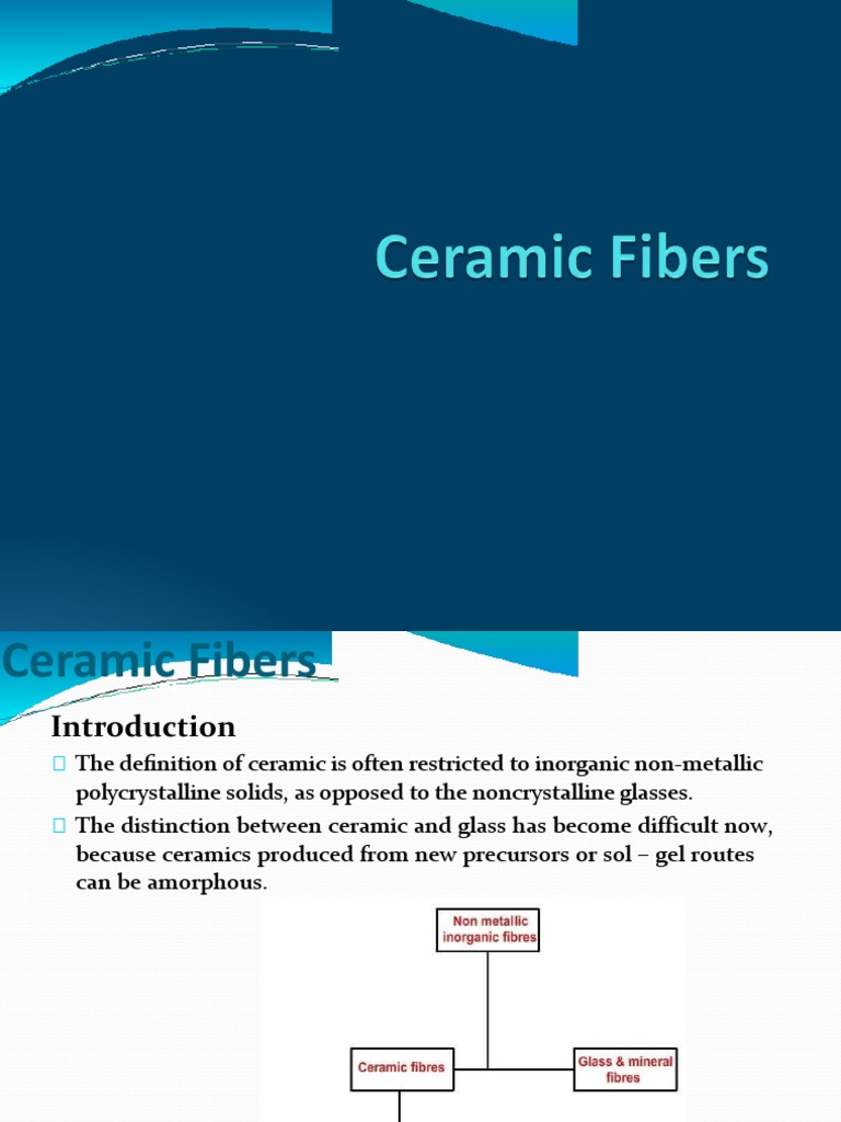 Ceramic Fibers | Download Free PDF | Ceramics | Fibers