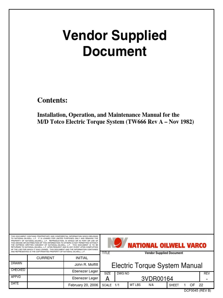 MD Totco Electric Torque System | PDF | Amplifier | Electrical Engineering