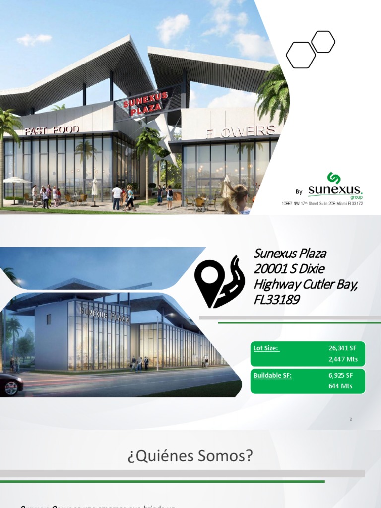 Sunexus Plaza Presentacion Julio 2020 | PDF