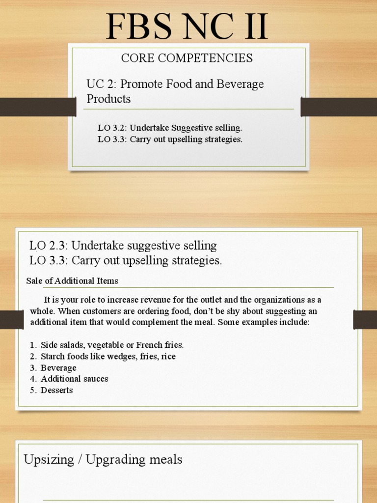 FBS NC Ii Uc3 Lo2-3 | PDF